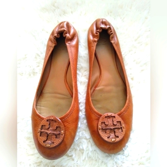Tory Burch | Shoes | Cognac Ballerina Flats | Poshmark